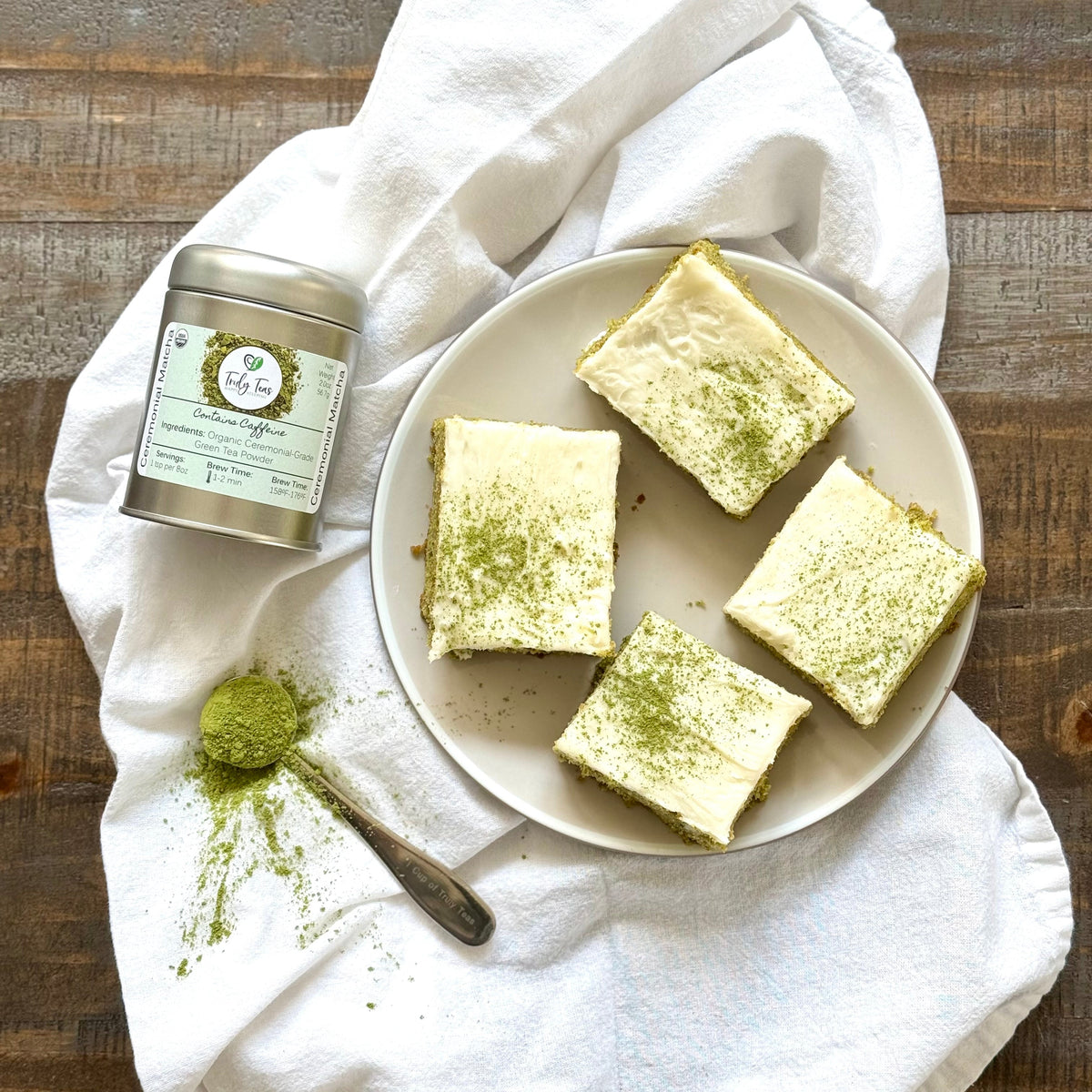 Matcha Lemon Bars – TRULY TEAS